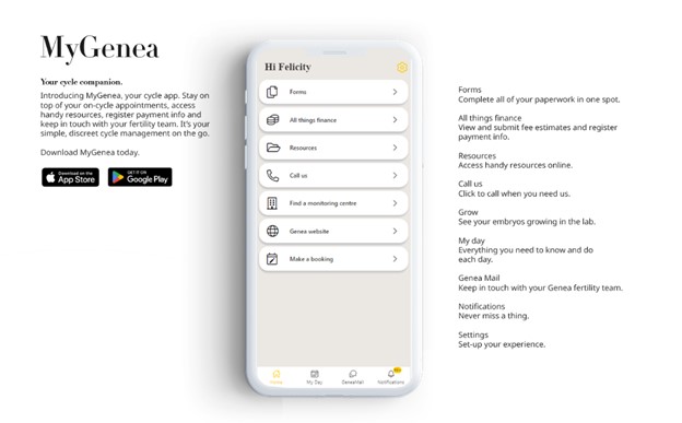 MyGenea™ - Patient portal - Genea Fertility